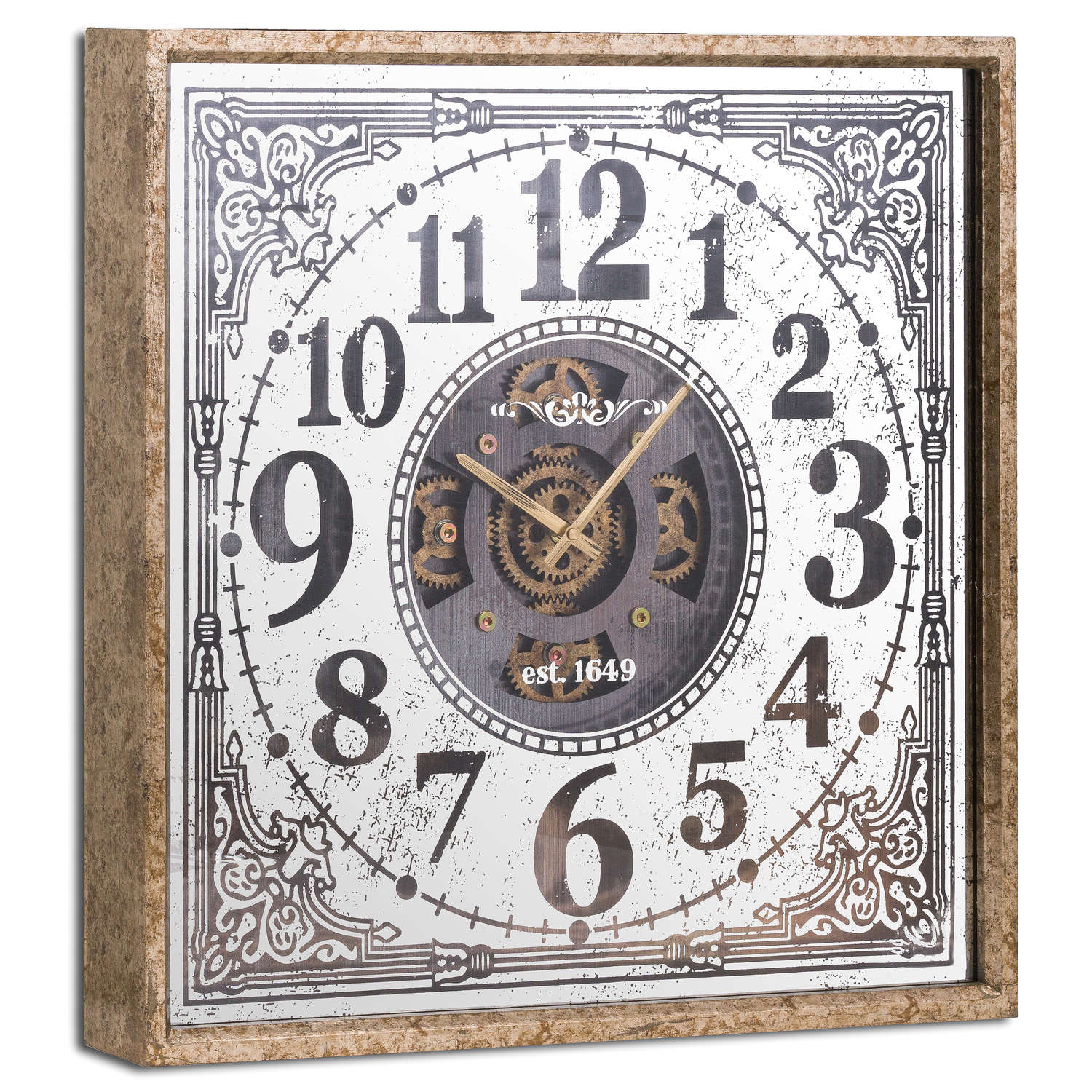 Mirrored Moving Mechanism Wall Clock – Furniture Boulevard Nottingham